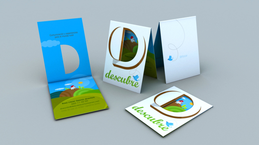 Construyendo el logotipo de Descubre Comunicación